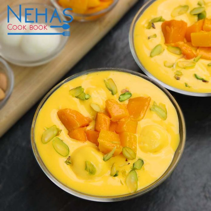 Mango delight recipe | how to make mango dessert | creamy mango custard ...