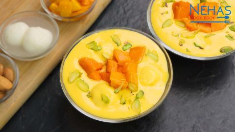 Mango delight recipe | how to make mango dessert | creamy mango custard ...