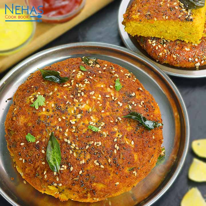 handvo recipe | mixed dal handvo | instant hadva mix recipe | how to ...