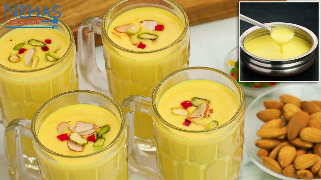 Badam shake | street style badam milk shake | how to make badam milk ...