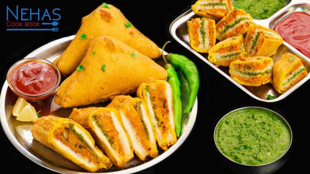 Bread pakora recipe | street style bread pakoda recipe | stuffed bread ...