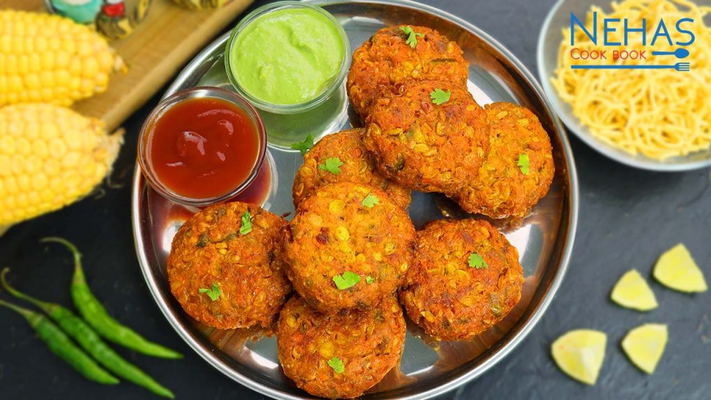 Makai ni pettis | corn tikki recipe | corn cutlet recipe - Nehas Cook Book