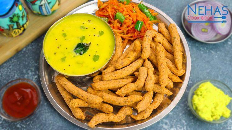 Fulvadi bhajiya with kadhi | Gujarati fulvadi bhajiya | besan kadhi or ...