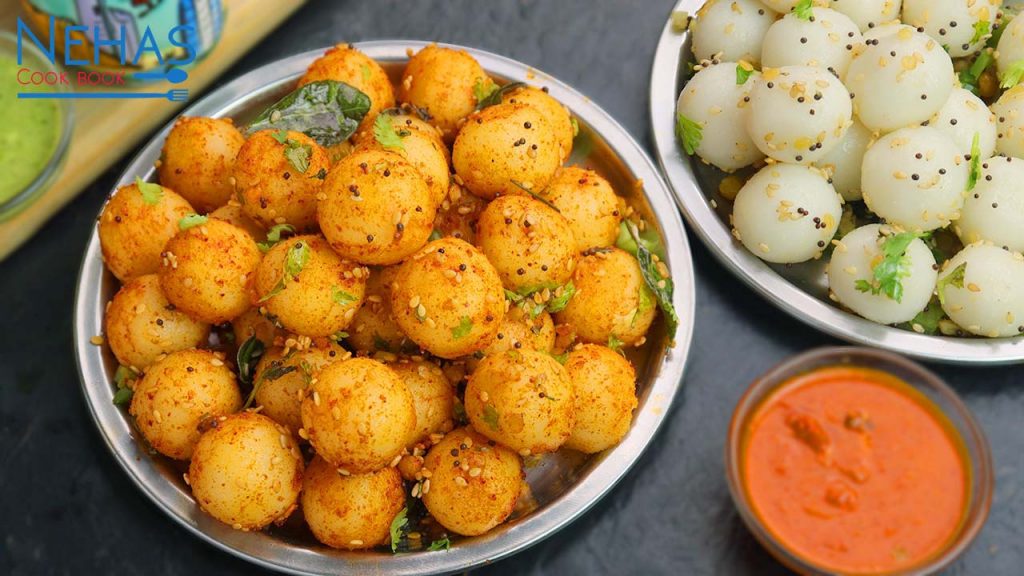 Goli idli recipe | masala rice balls recipe | masala goli idli - Nehas ...