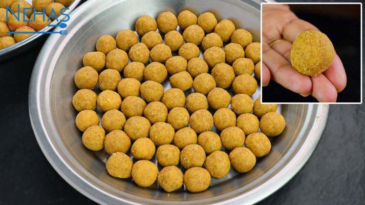Magas recipe | Gujarati magas ladoo recipe | magaj na ladoo | besan ...