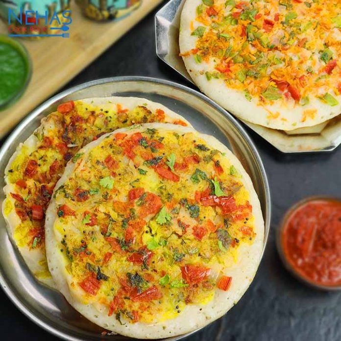 Uttapam recipe | masala uttapam | vegetable uttapam | Restaurant style uttapam - Breakfast ...