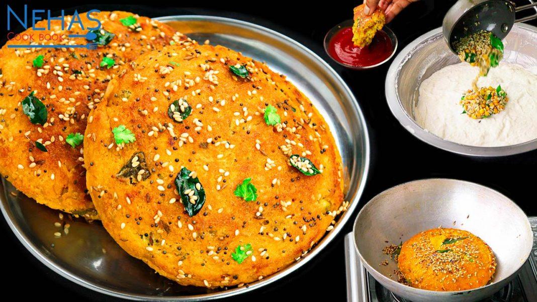 Instant rava handvo | vegetable rava handvo in kadai | instant sooji ...