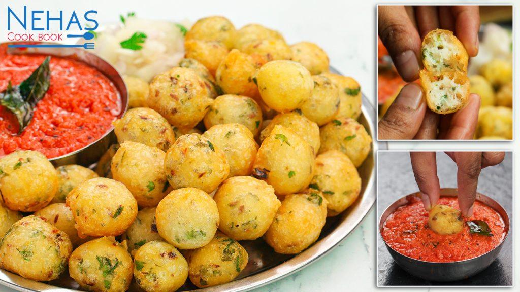 Crispy rice pakodi | rice pakora | instant rice punugulu | rice bonda ...