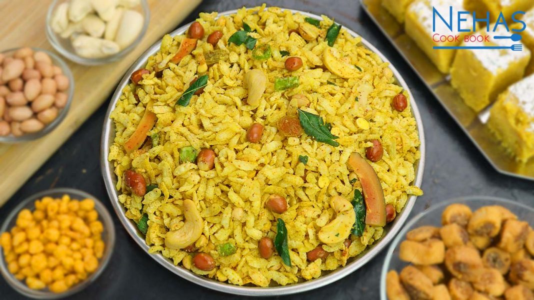 Poha chivda | thick poha chivda | Chiwda Namkeen | jada poha no chivdo - Nehas Cook Book
