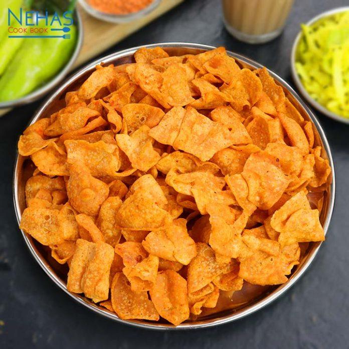 Tikha papdi gathiya | spicy besan papdi recipe | how to make besan ...