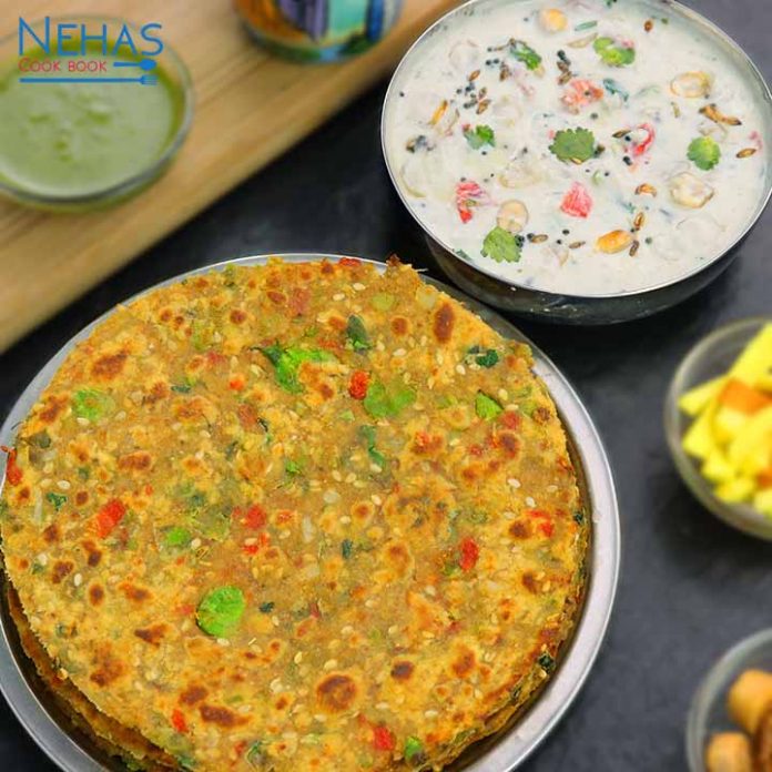 Vegetable paratha recipe | Mix veg paratha recipe | village style raita ...