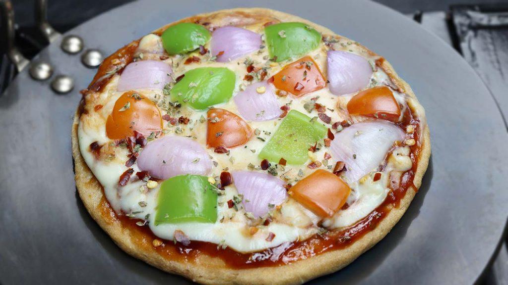 Tawa pizza|pizza without yeast and oven| homemade pizza without cheese ...