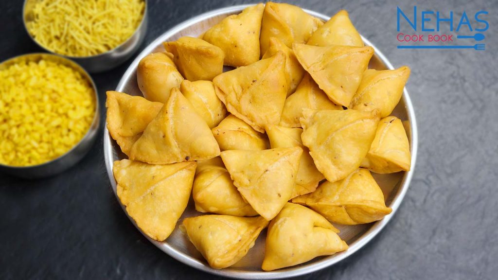 Mini dry samosa recipe | How to make dry samosa | farsan samosa | besan ...