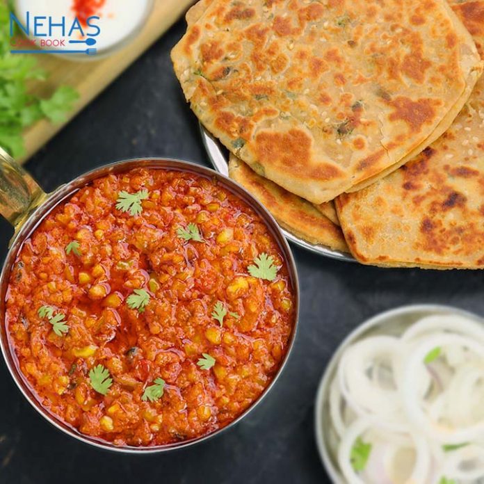 Sing nu shak | layered wheat paratha | peanut curry | sabzi and paratha ...