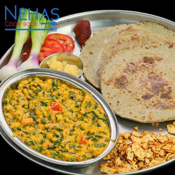 Thali recipe | methi bhaji nu shak recipe | methi nu lotiyu recipe ...