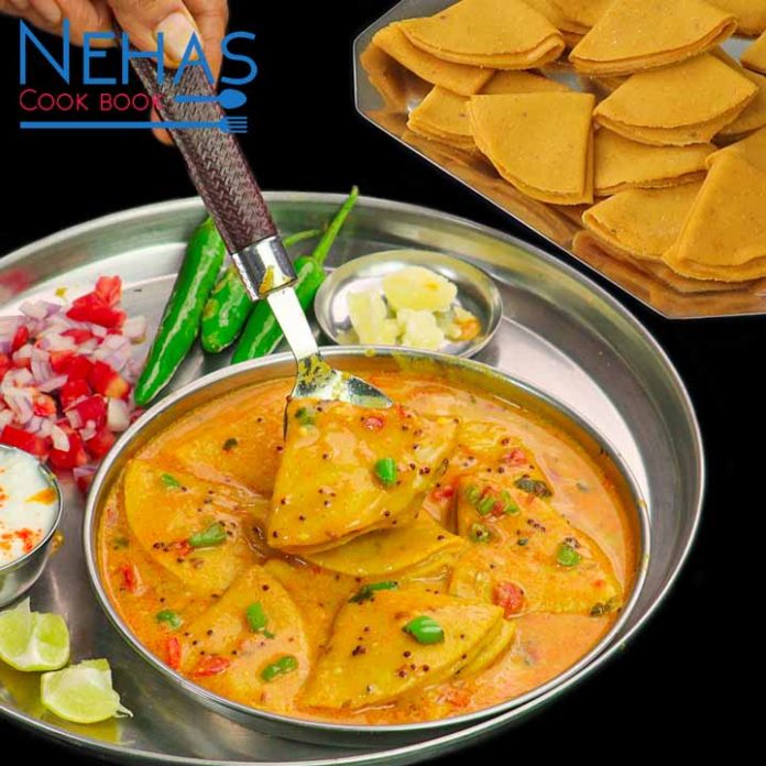 Layered dhokli with rasa | kathiyawadi style rasa with layered dhokli ...