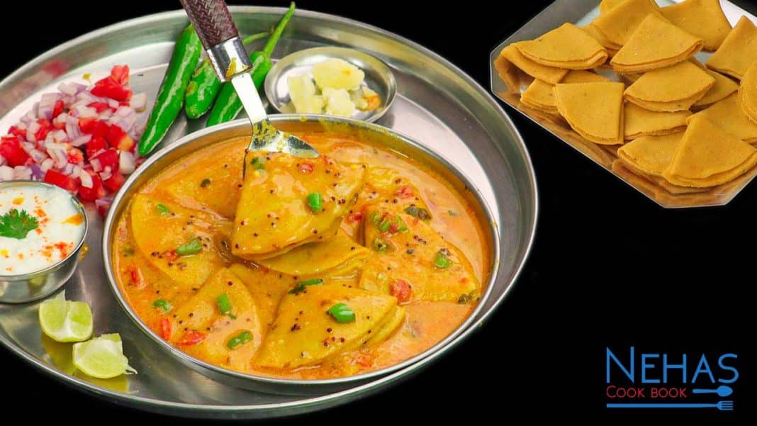 Layered dhokli with rasa | kathiyawadi style rasa with layered dhokli ...