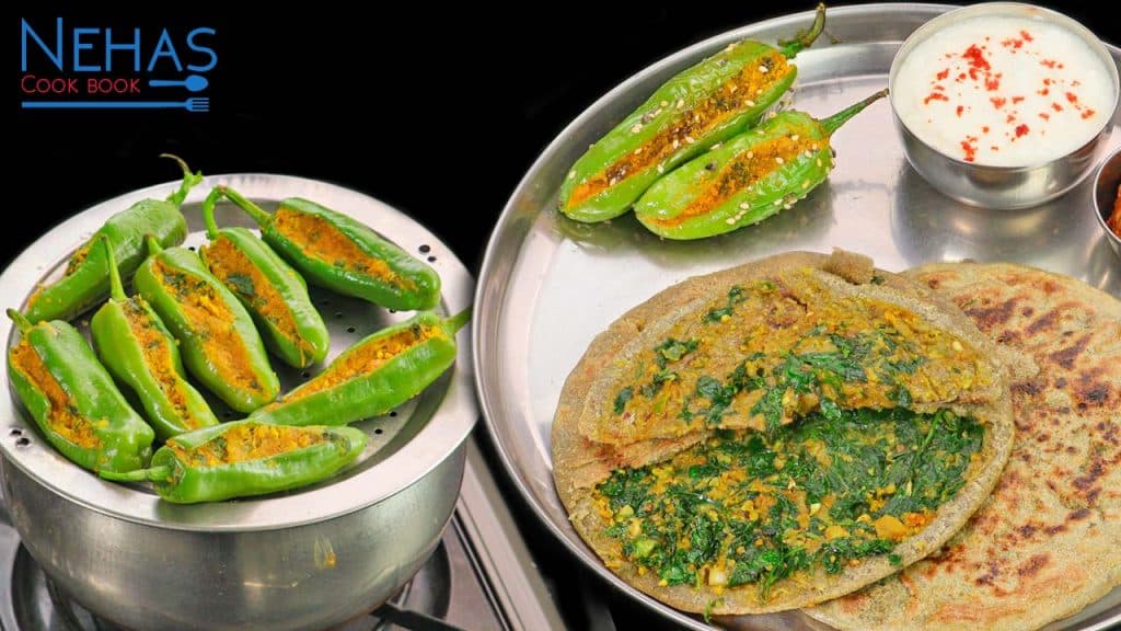 Masala rotlo recipe | kathiyawadi masala rotlo recipe | bharela marcha ...