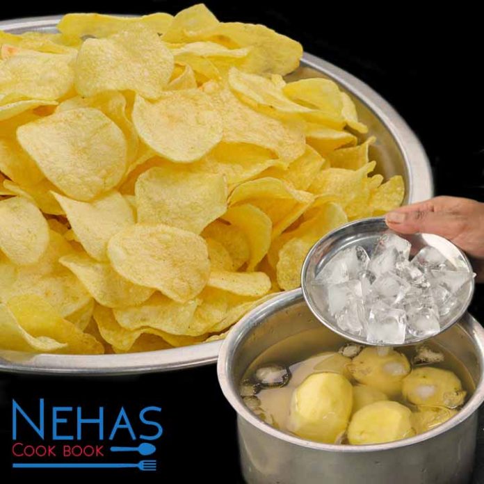Instant potato chips recipe | instant aloo chips recipe | homemade ...