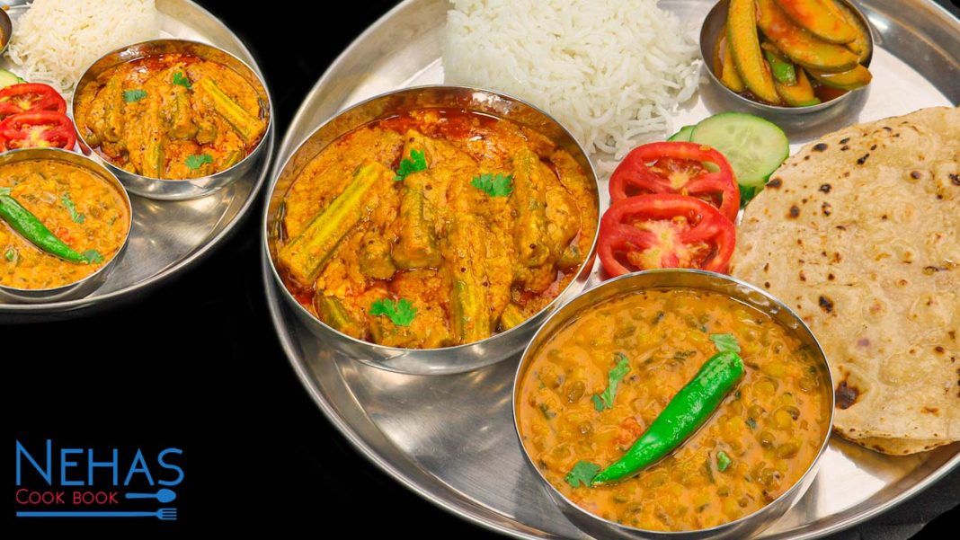 Kathiyawadi thali recipe | lunch thali recipe | thali recipe in 30 ...