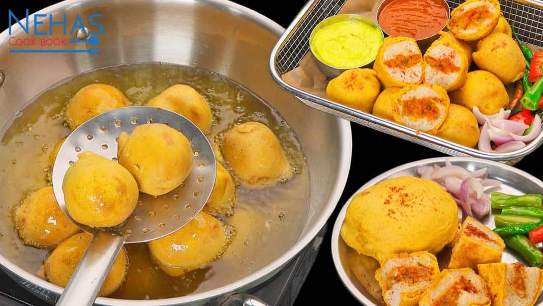 Pav pakoda recipe | pav pakora | street style pav pakoda - Nehas Cook Book