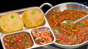 Chole bhature recipe | hotel style chole recipe | chole bhature thali ...