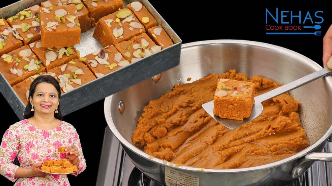 Mohanthal recipe | mohanthal with jaggery | how to make mohanthal - No ...