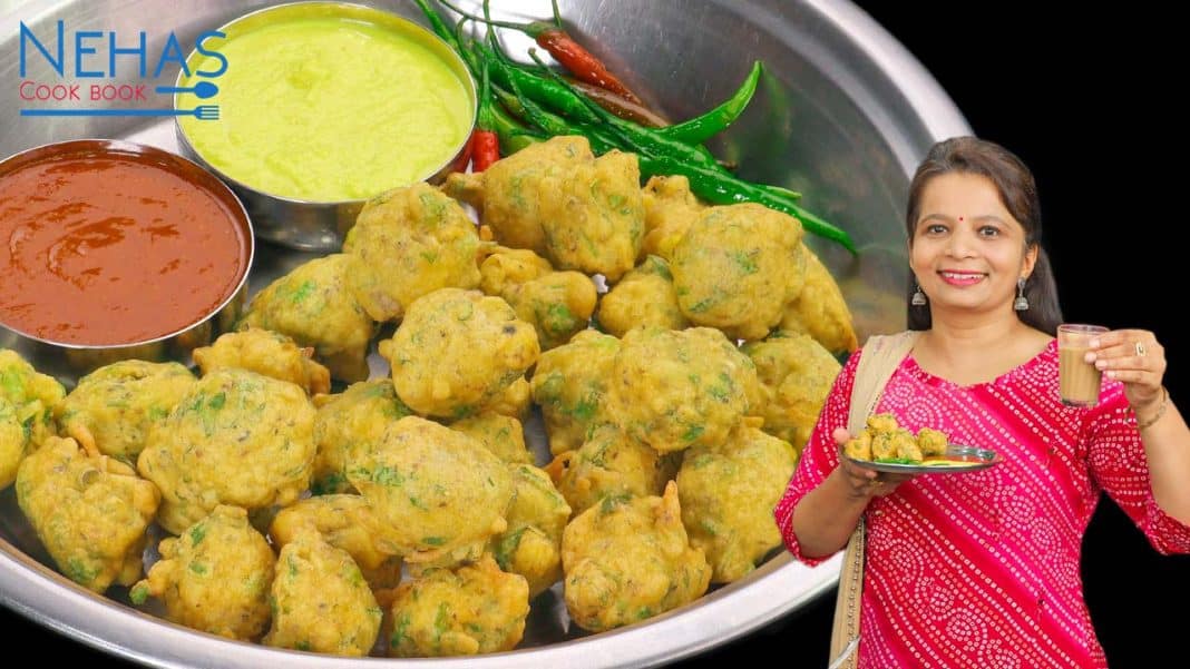 Kathiyawadi bhajiya recipe | gota recipe | potato onion pakoda - Nehas ...