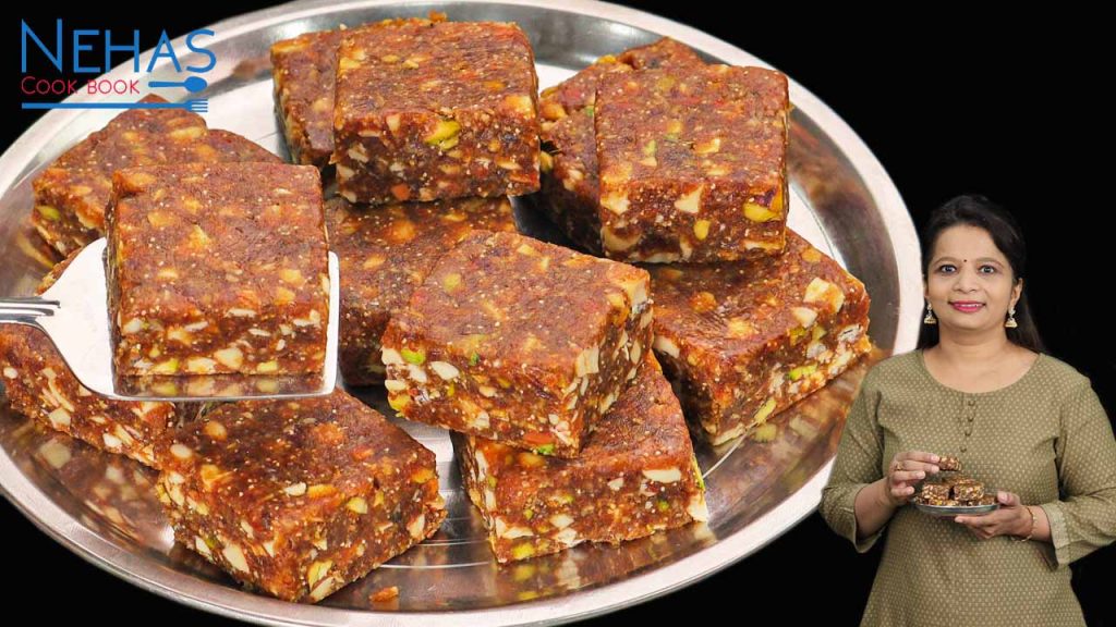 Khajur pak recipe | Gujarati khajur pak | khajoor pak - Nehas Cook Book