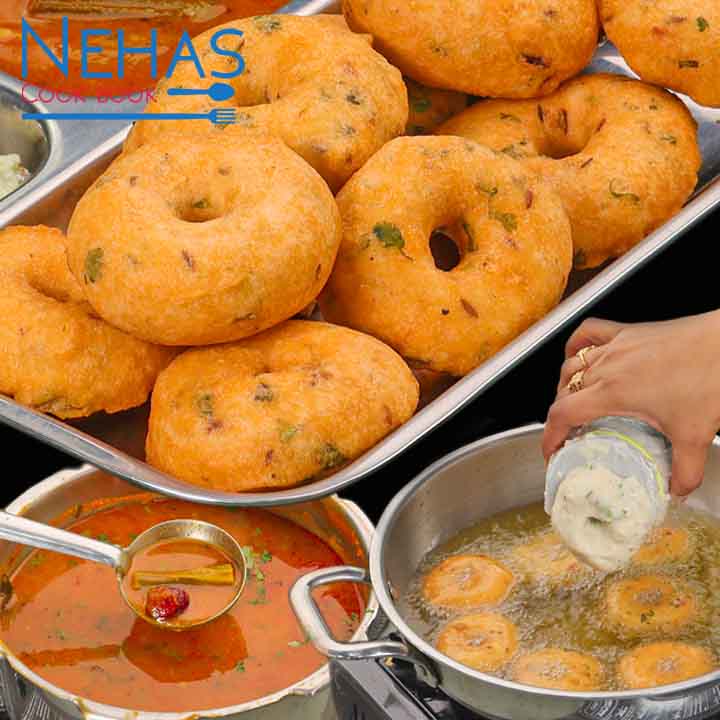 Medu vada recipe | sambar vada | pressure cooker sambar - Breakfast ...
