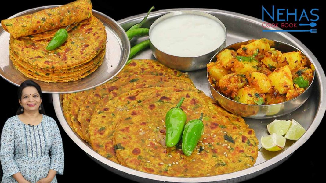 Farali thepla recipe | batata sukhi bhaji | Gujarati thepla and sukhi ...