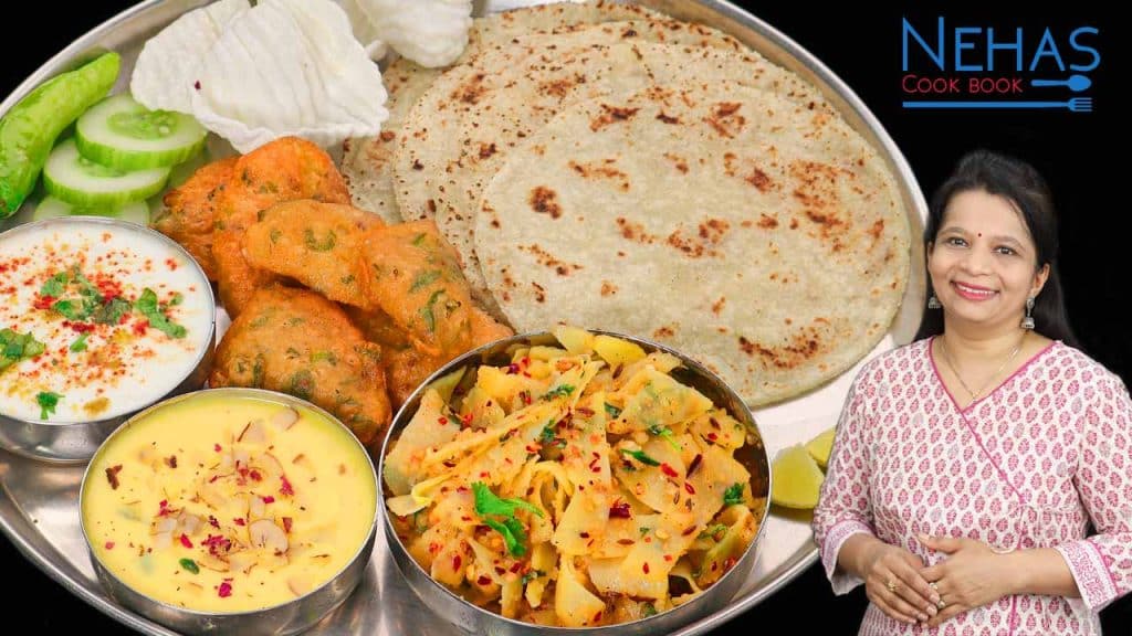 Farali roti recipe | batata chips nu shaak | farali thali - Nehas Cook Book