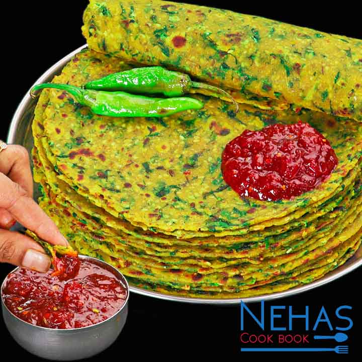 Methi na thepla recipe | methi na thepla with chutney | Gujarati thepla ...
