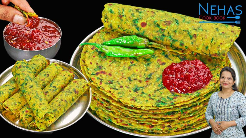 Methi na thepla recipe | methi na thepla with chutney | Gujarati thepla ...