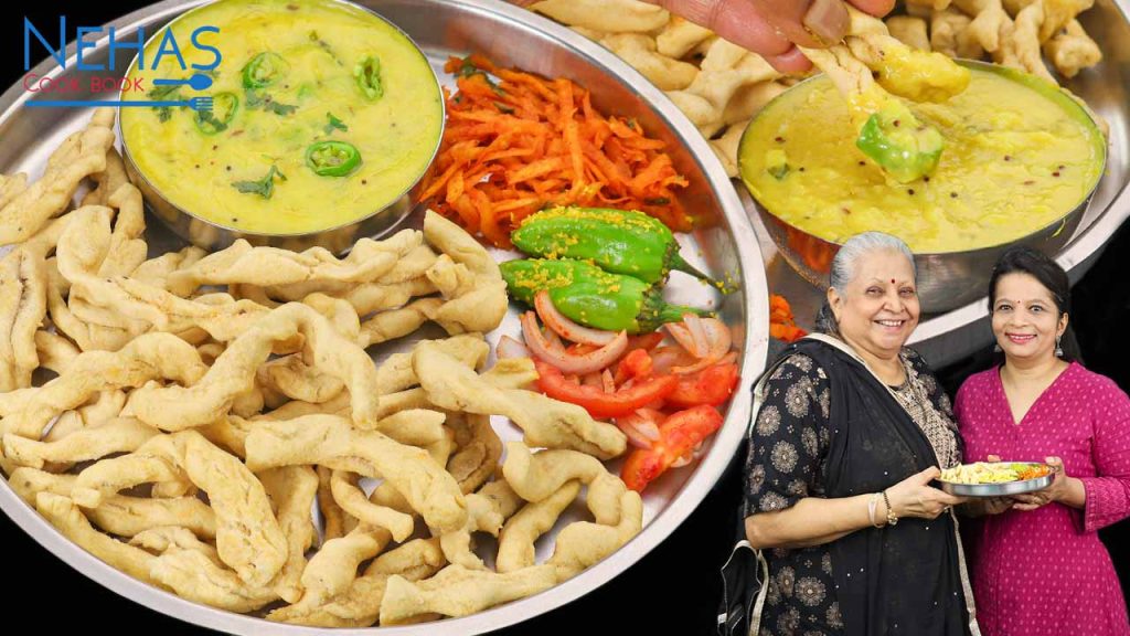 Vanela gathiya with sambharo and lotiyo recipe | vanela gathiya ...
