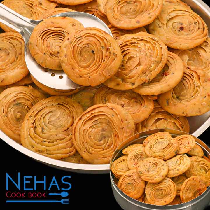 Farsi puri recipe | layered farsi puri | moongdal farsi puri - Nehas ...