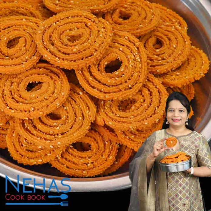 Instant Chakli recipe | instant rice chakli | chakli recipe - Nehas ...