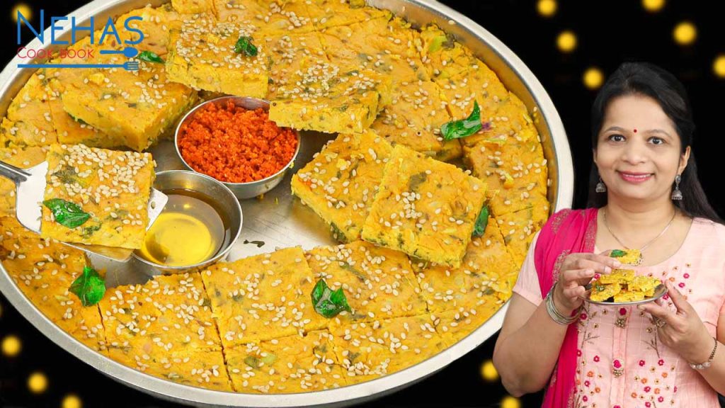 Dahi vadi recipe | Gujarati dahi vadi | besan dhokli - Nehas Cook Book