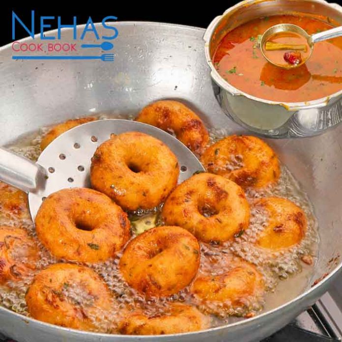 Instant medu vada recipe | medu vada from leftover rice | sambar vada ...