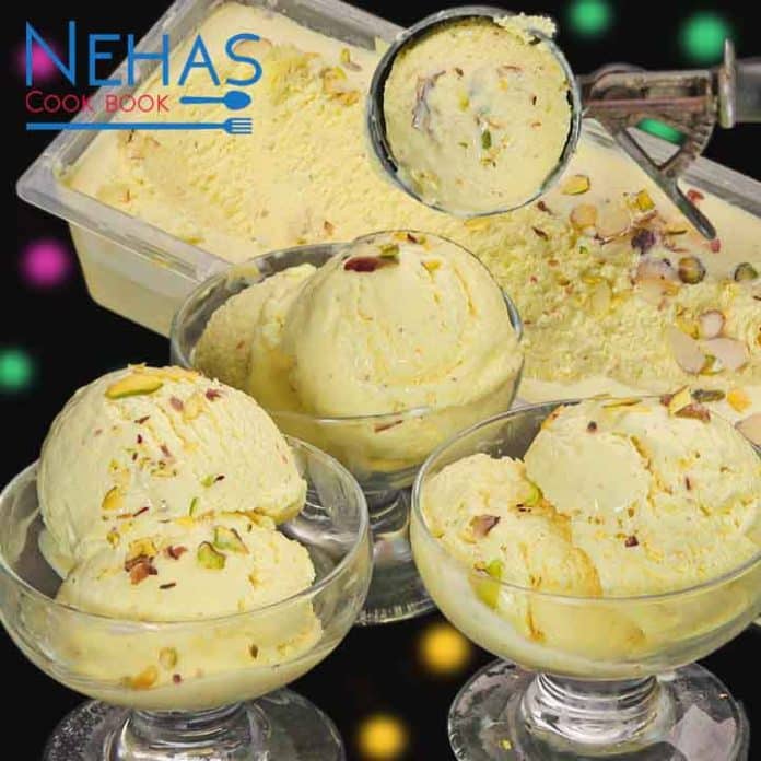 Homemade Ice cream with ice cream premix recipe | custard ice cream ...