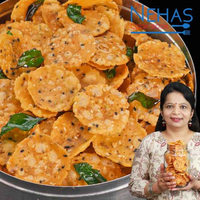 Rice chips recipe | rice flour chip | crispy rice chips - No Onion No ...