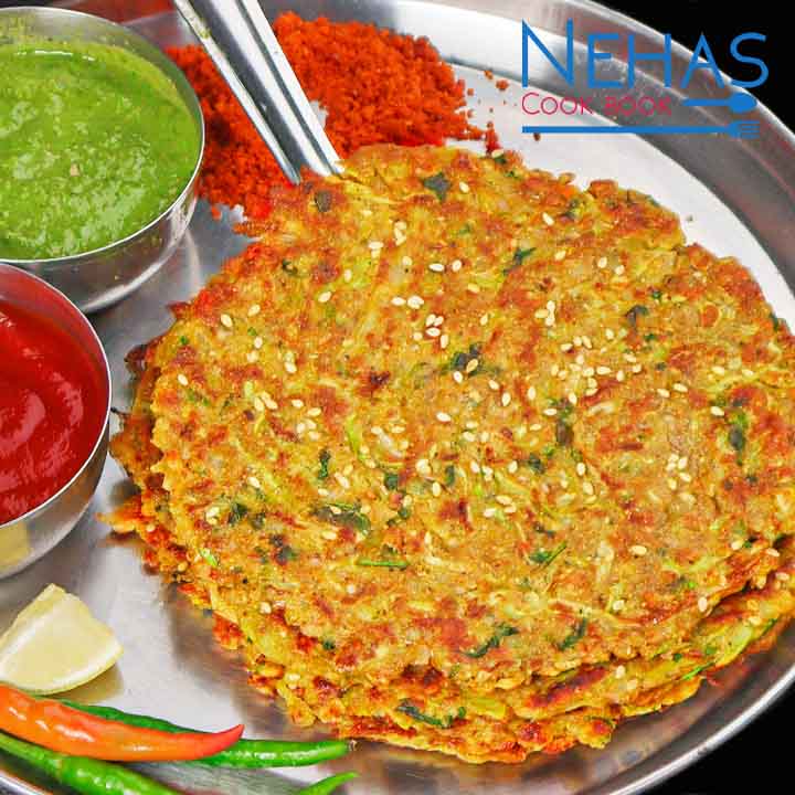 Dudhi dhapate recipe | dudhi thalipeeth | lauki thalipeeth - Breakfast ...