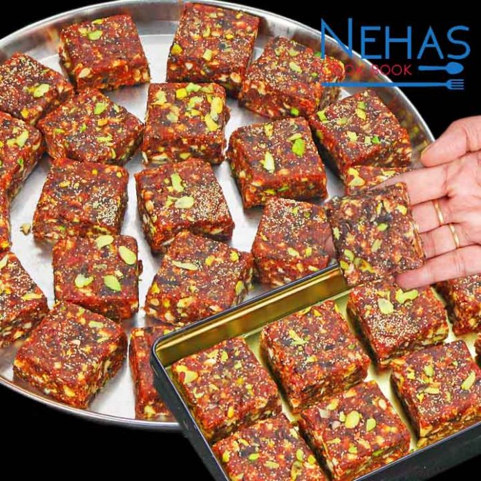 Khajur pak recipe with tips | khajoor pak | Gujarati khajur pak ...