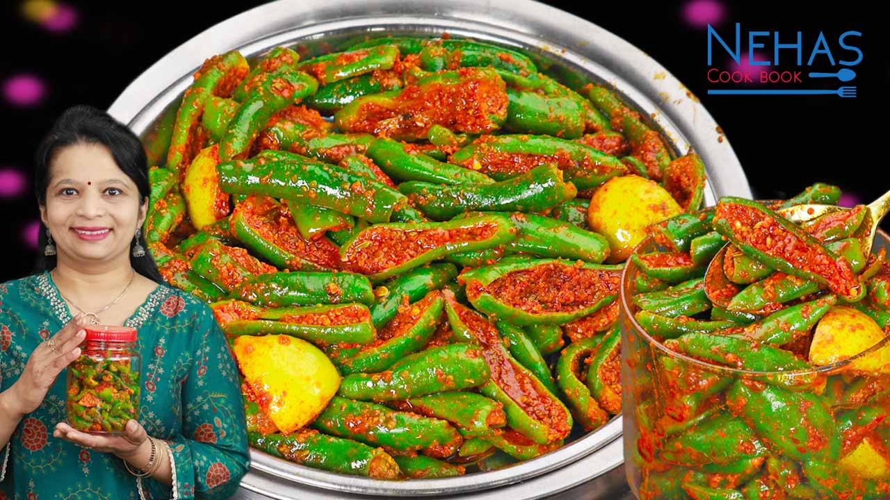 Instant marcha nu athanu recipe | Hari mirchi ka achar | instant chilli ...